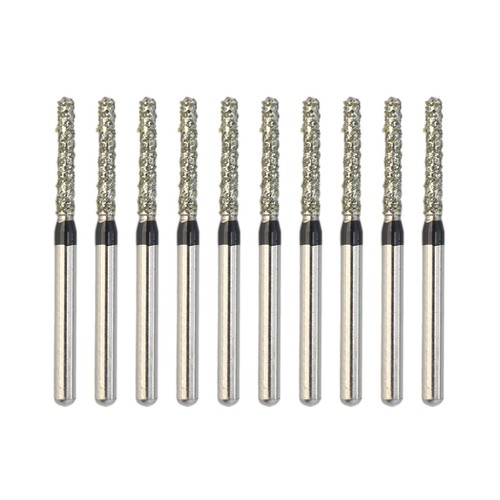 Dental Diamond Burs FG High Speed Round End Cylinder Burrs Super Coarse ...