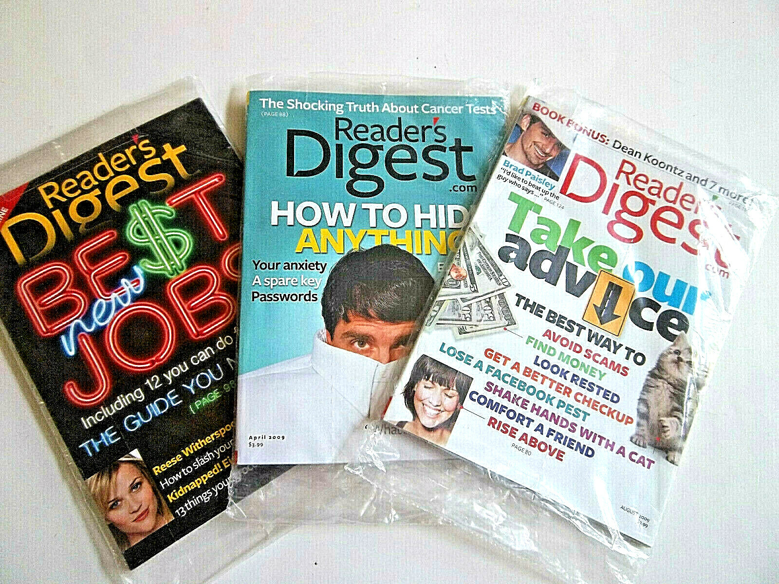 Lot of 3 Reader's Readers Digest Magazines Back Issues March April ...