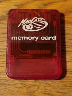 Sony PlayStation Mad Cats Memory Card RED | eBay