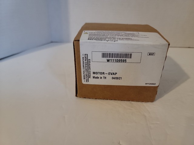 Open Box Genuine OEM Whirlpool Refrigerator Evaporator Fan Motor ...