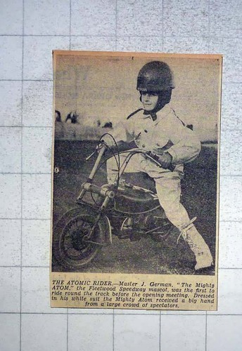 1949 Master J German, The Mighty Atom, Fleetwood Speedway Mascot | eBay UK