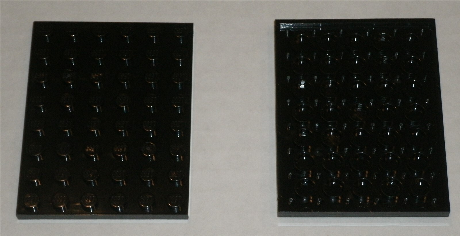 LEGO NEW 6x8 Black Plate (2x) 303676 303626 Brick 3036 | eBay