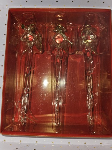 Pier 1 Glass ornament 3 angels in package NEW | eBay