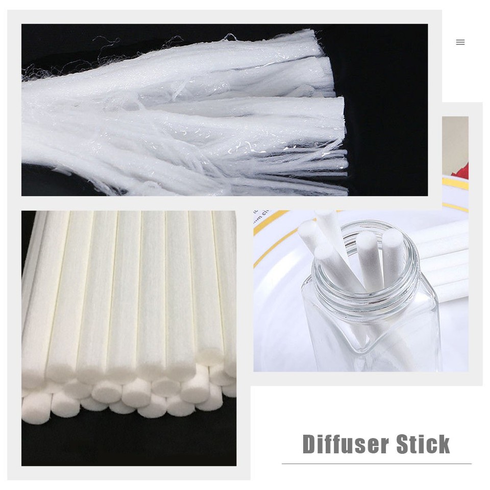 15 Pcs Fragrance Diffuser Sticks Cotton Diffuser Essential Oil Rods | eBay