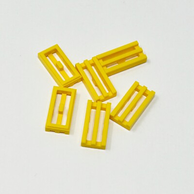 2412b LEGO Parts Tile Modified 1x2 Grille w/ Bottom Groove Lip YELLOW ...