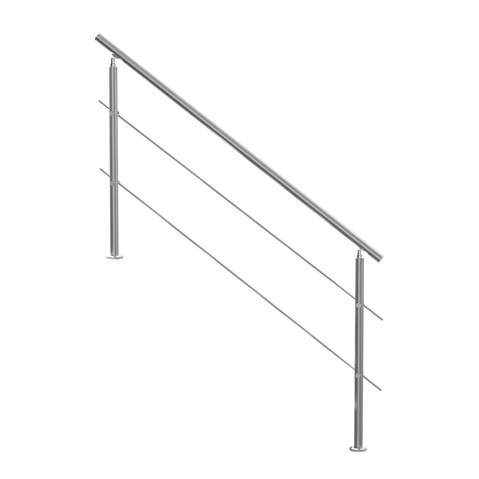 VEVOR 70.9in Handrails for Outdoor Steps 2 Crossbars Staircase for ...