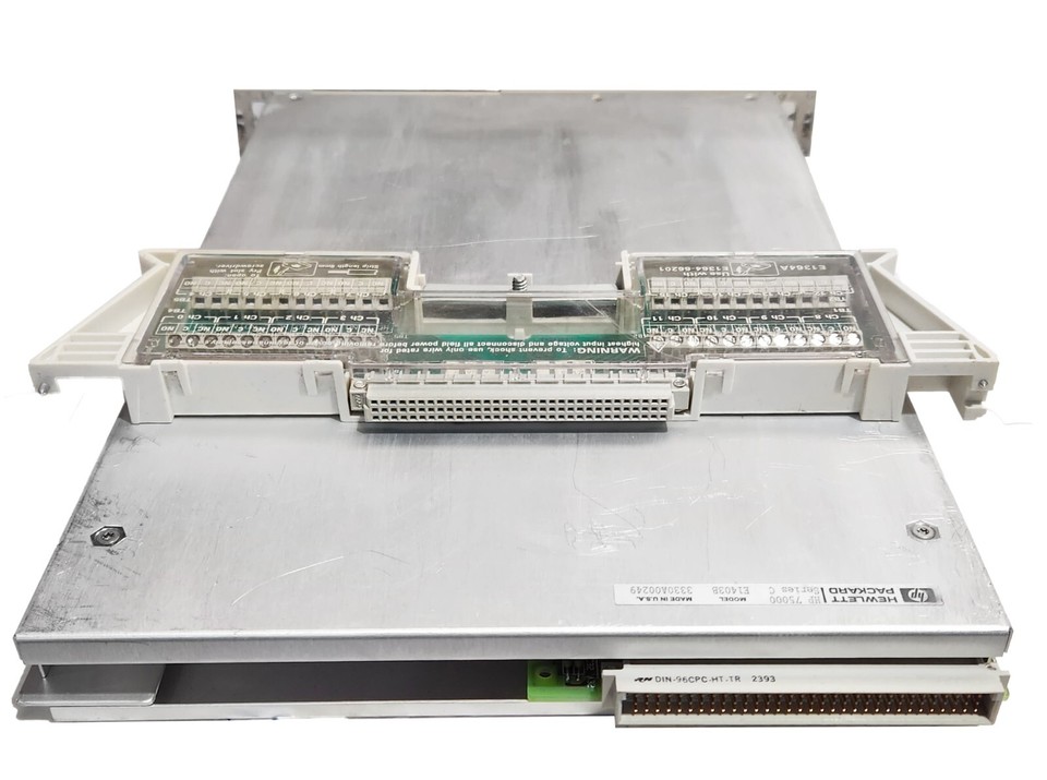 HP AGILENT 75000 MODEL E1403B FORM C SWITCH MODULE + 16-CH. FORM C ...