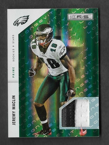 JEREMY MACLIN 2011 PANINI R & S LONGEVITY SP PATCH JERSEY RELIC #112 51 ...