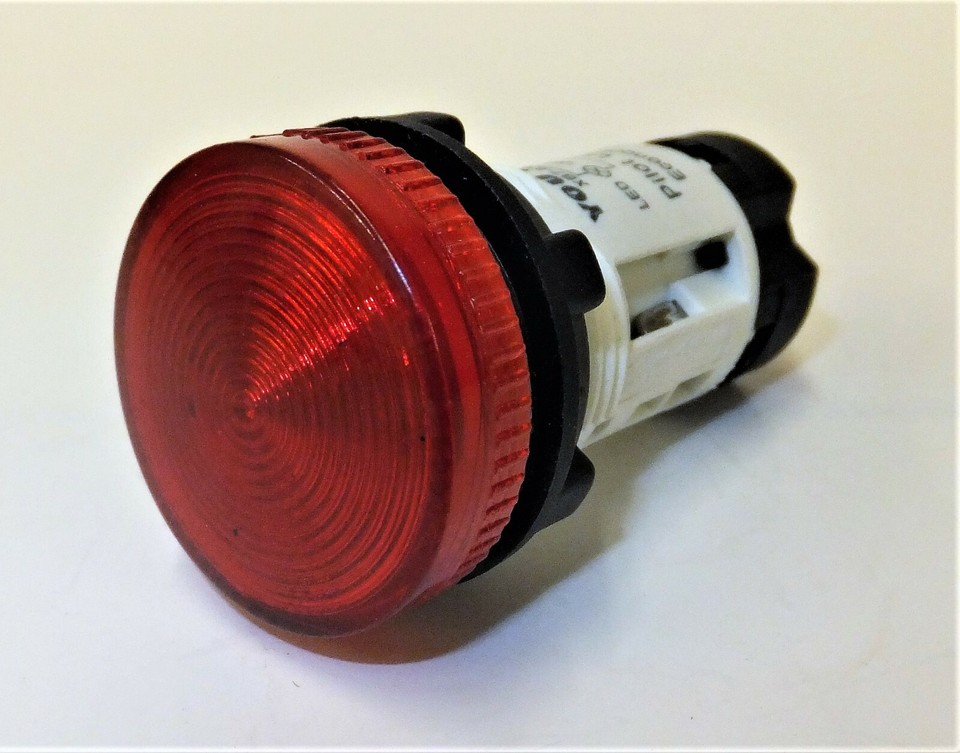 22MM YOU'S XB7-EV LED PILOT PANEL INDICATOR LIGHT 120V ( RED ) USA ...