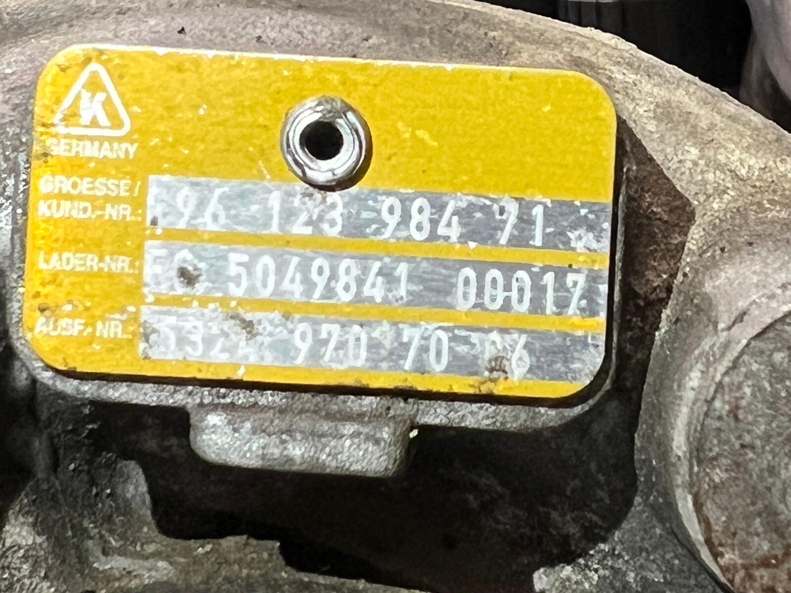 8600MLS Porsche 996 M96/70 GT2 X50 POWER KIT OEM M96.70 2004 COMPLETE ...