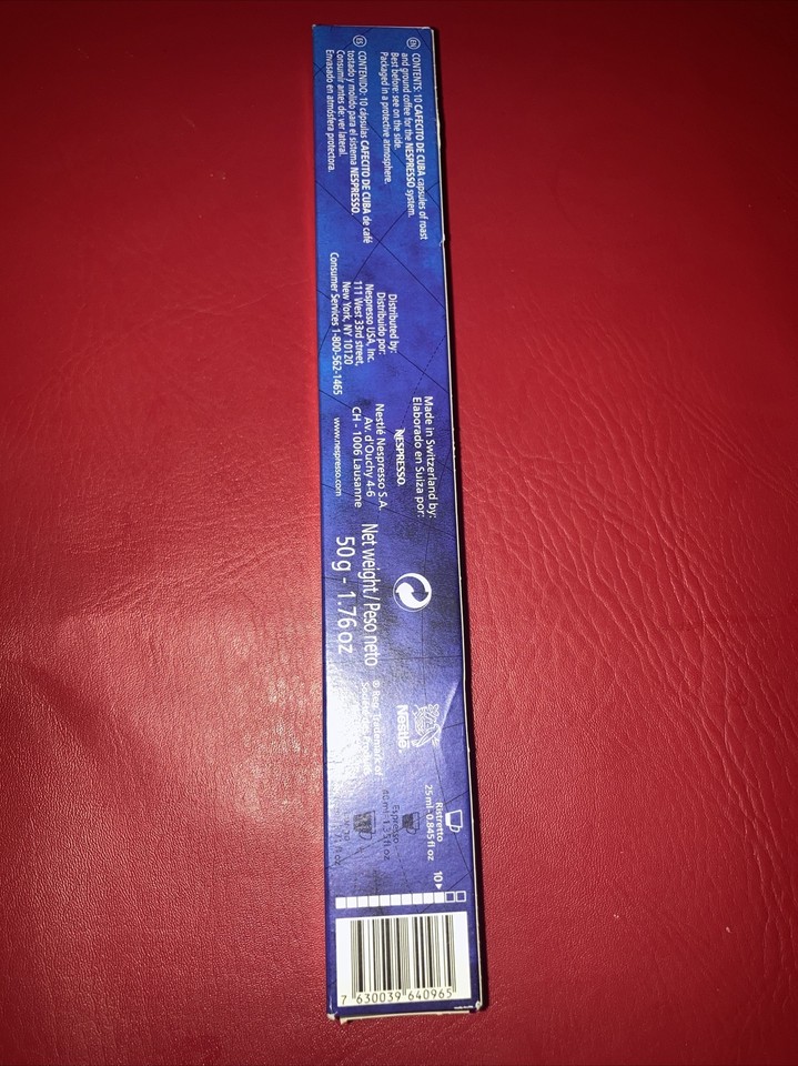 2020 Nespresso CAFECITO DE CUBA Capsules Coffee Espresso ORIGINAL LINE ...