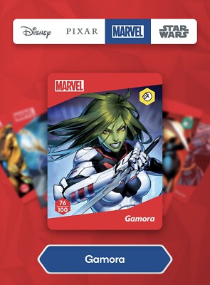 Woolworths WONDERS Disney 100 Collector Trading Cards Marvel Gamora #76 ...
