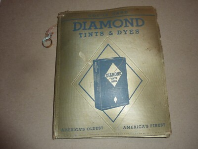 Diamond Tints and Dyes color card Vintage catalog/samples/1930s/rare | eBay