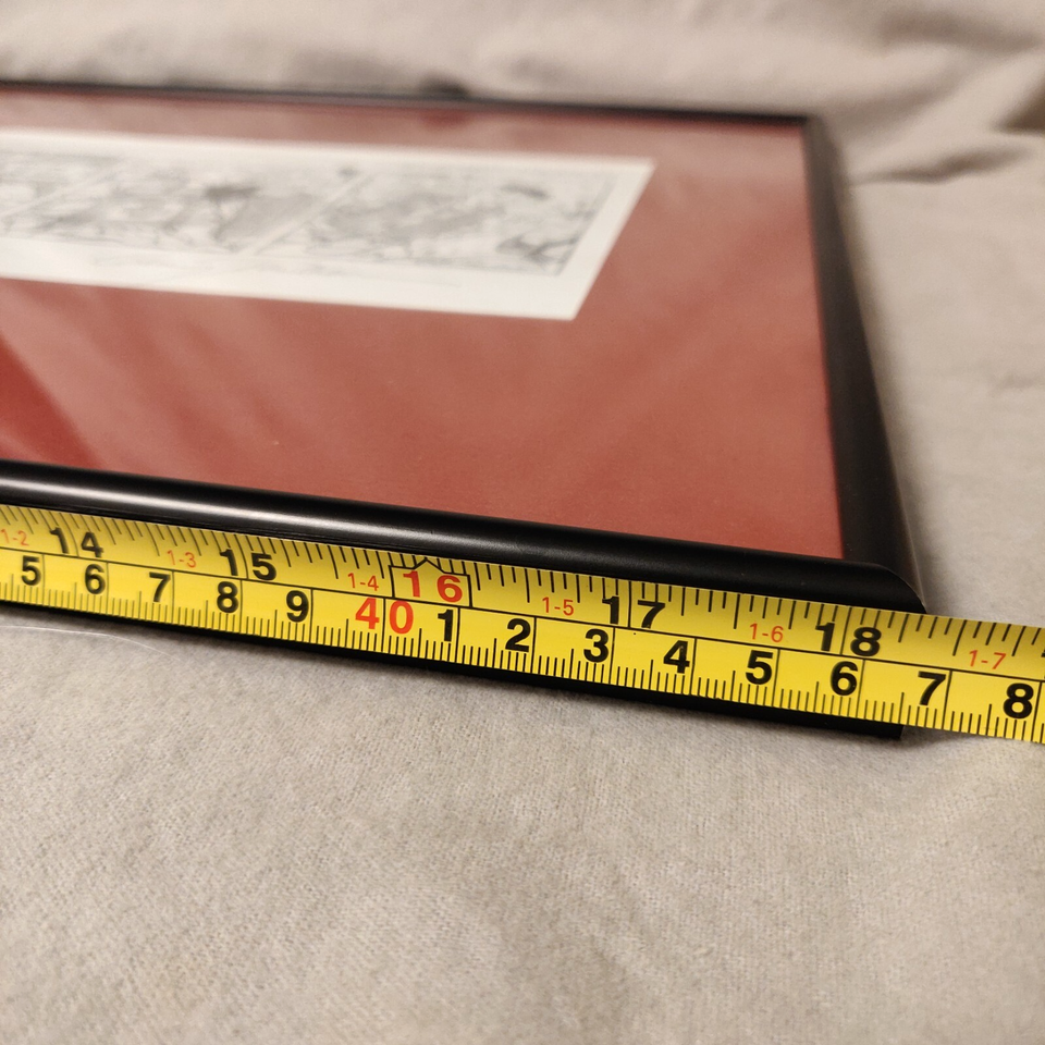 🪖 RARE 18"X 14" GARY TRUDEAU SIGNED DOONESBURY 2004 IRAQ WAR FRAMED ...