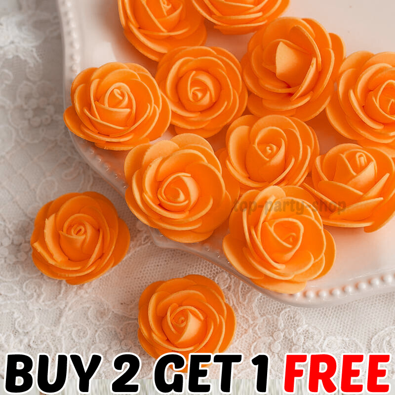 1000 Foam Mini Roses WHOLESALE Heads Buds Small Flowers Wedding Home ...