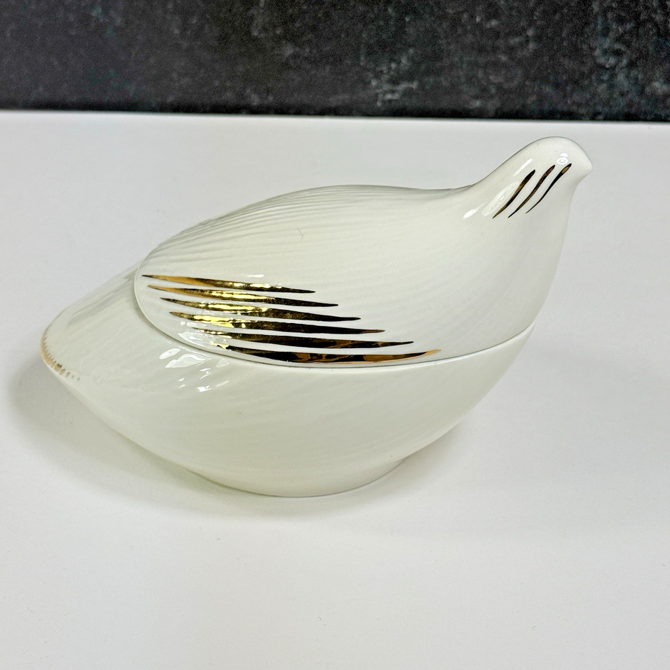 MCM Dr. Emerte Agostinelli Italy Hand Painted Dove Bird Trinket Box ...