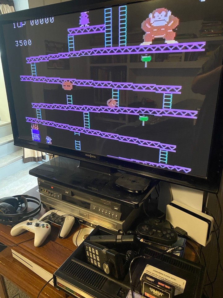 ColecoVision Console in Original Box W Donkey Kong Pitfall RIver Raid ...