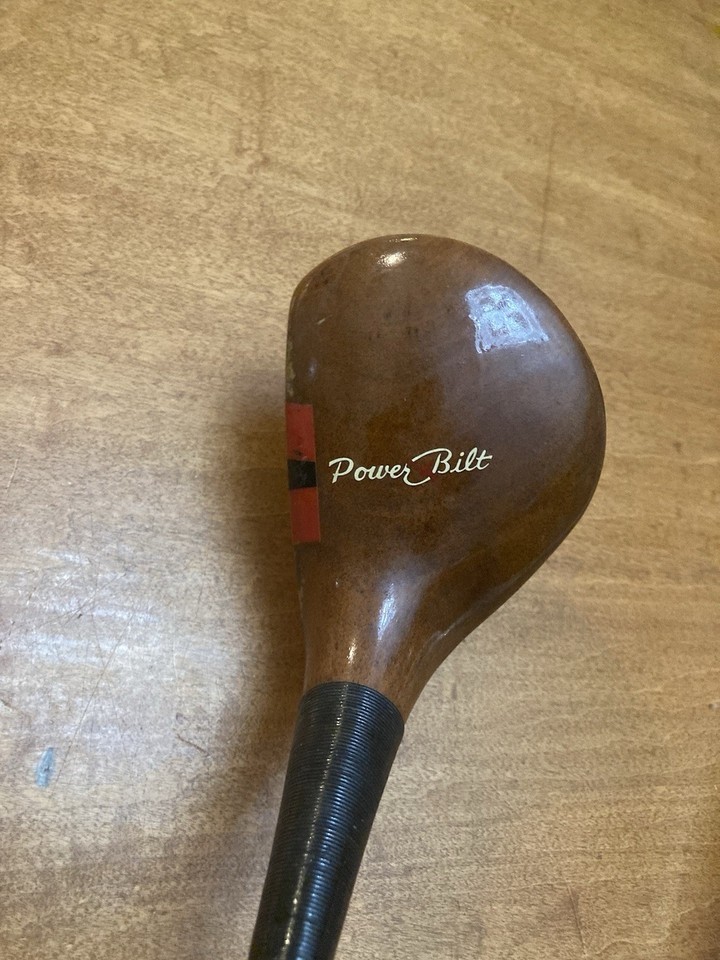 H&B POWERBILT Persimmon Driver 2 3 4 Wood Set Steel Shafts BEAUTIFUL ...