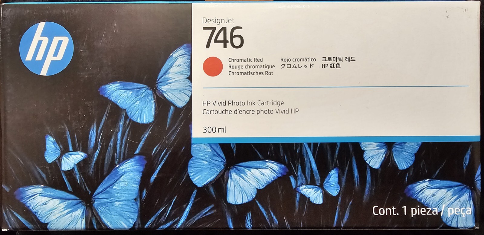 Original HP 746 Designjet Ink Cartridge Red 300-ml P2V81A for sale ...