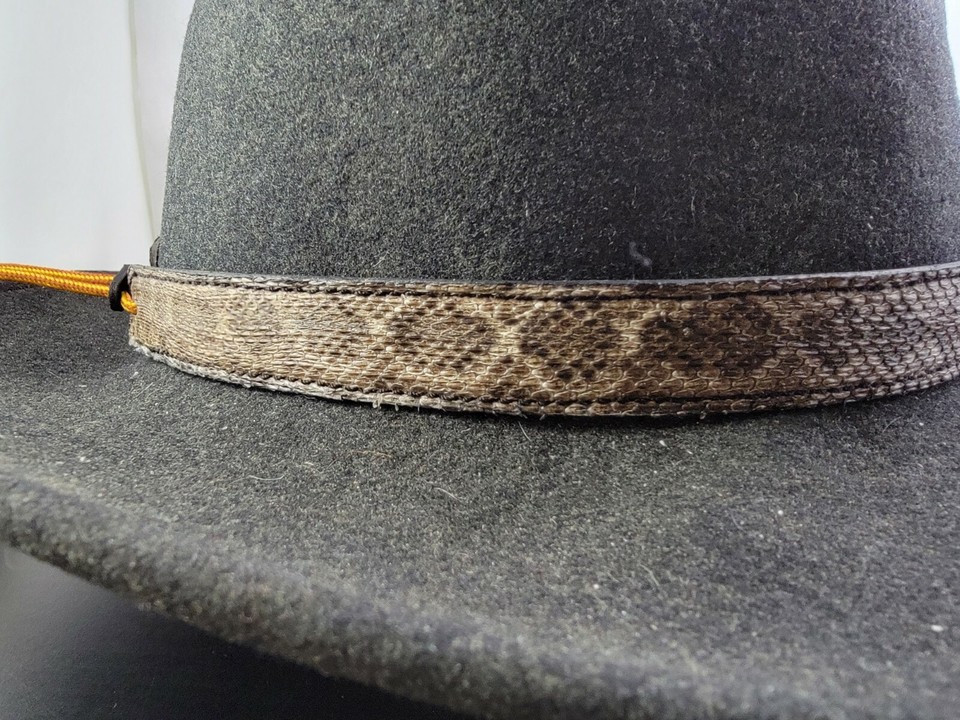 RATTLESNAKE skin hat band band adjustable NWOT Western cowboy cowgirl ...