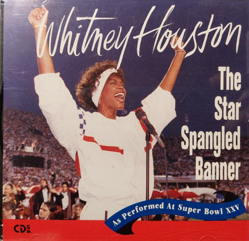 Whitney Houston : Star Spangled Banner 2 Track Single - Audio CD | eBay
