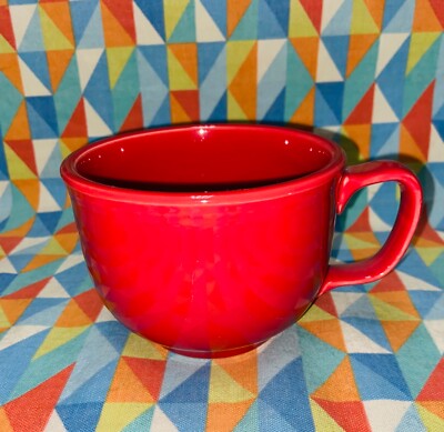 NEW FIESTAWARE 18 oz Jumbo Mug Scarlet Red Soup Cup bowl fiesta | eBay