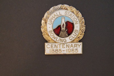 Collectable - Uphall Station Bowling Club - Centenary 1885-1985 - Badge ...