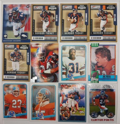 34 Denver Broncos Football Cards Upperdeck,Donruss, Topps, Pinnacle ...