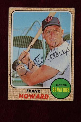 1968 Topps Frank Howard SIGNED Card #320 Senators | eBay