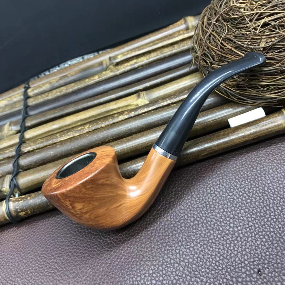 Men's Vintage Curved Pipe with Pipe Pouch Accessories | eBay