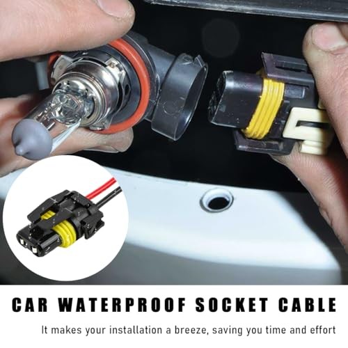 9005 HB3 9006 HB4 9012 Bulb Socket, Headlight Connector Female Adapter ...