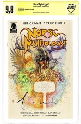 Norse Mythology 1B Mack Variant CBCS 9.8 Witnessed Sig David Mack 2020 ...