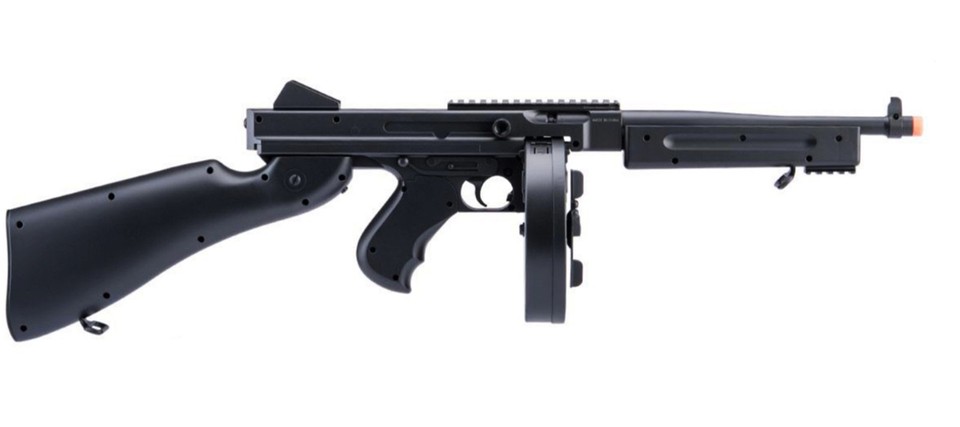 M811 Double Eagle AEG Airsoft Tommy Rifle Gun w/ Battery & DRUM ...