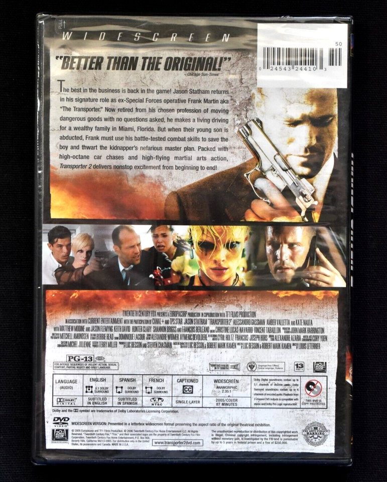 Transporter 2 DVD NEW SEALED 24543244103| eBay