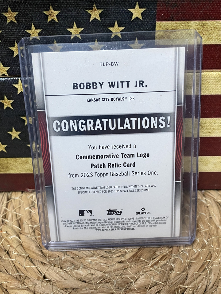 2023 Topps Series 1 - Team Logo Commemorative Patches #TLP-BW Bobby ...