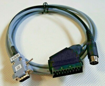 Video cable Commodore 128 C128 64 RGBI 40 80 colonne 16 colors SCART ...