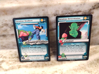 Dragon Ball Z TCG Namekian Determination & Headbutt #23 & 22 Score | eBay
