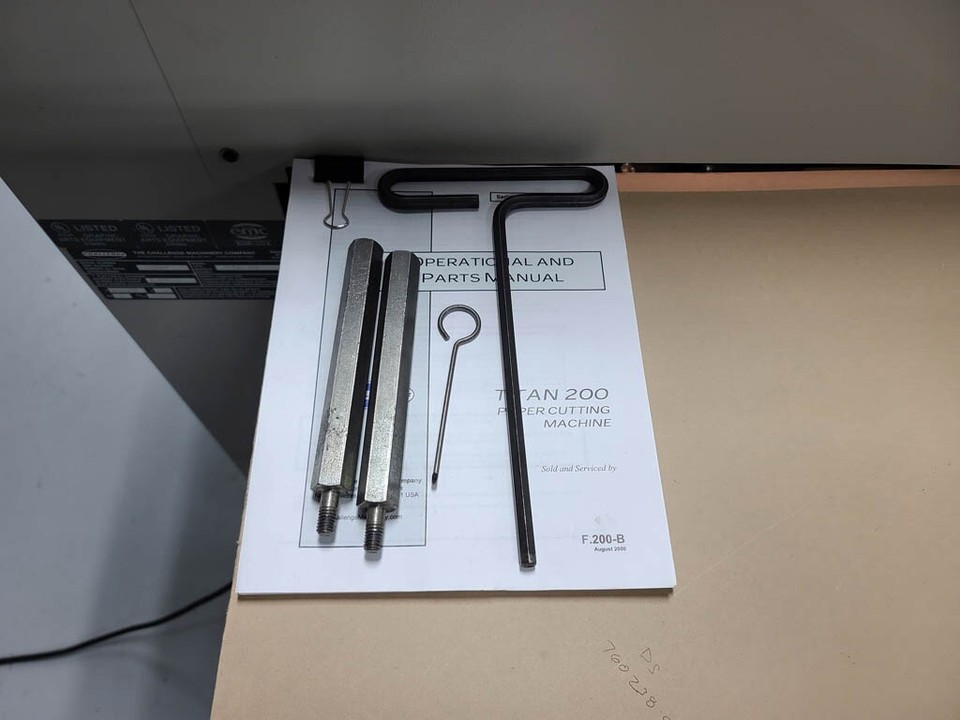 Challenge Titan 200 20” Paper Cutter Refurbished Warranty – Triumph ...