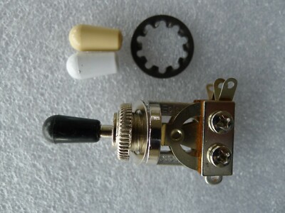 Genuine Epiphone Short Straight Toggle Switch - Nickel Black White ...