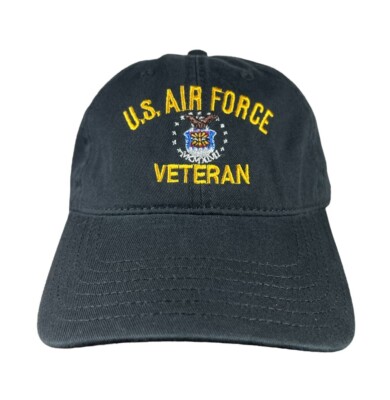 US Air Force Veteran - Washed Baseball Cap - Low Profile - Adjustable ...