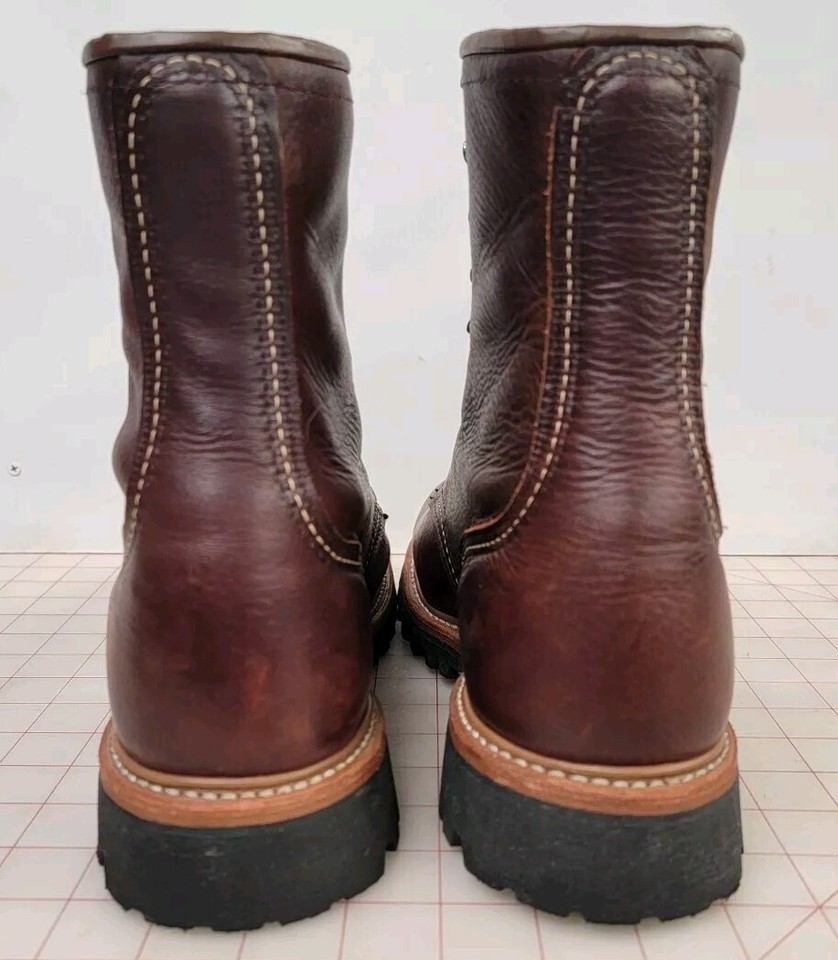 Red Wing 4585 Briar Oil Slick Leather Logger Boots Men’s 8.5 D In Box ...