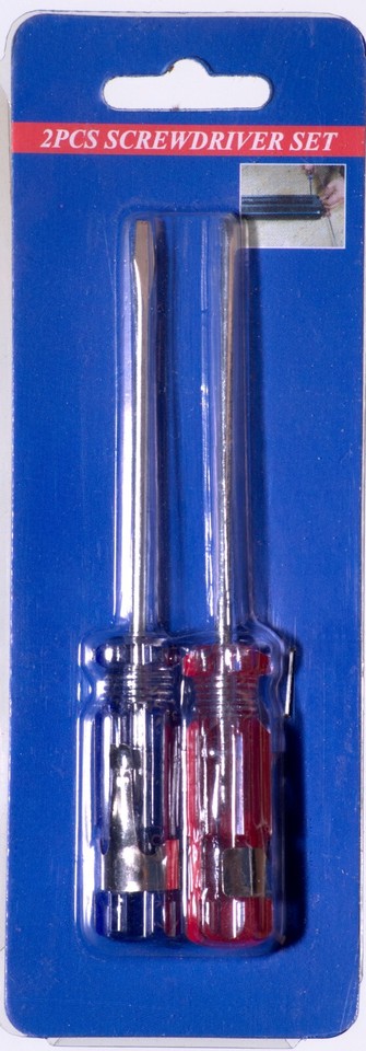 2 Piece Mini Magnetic Tip Pocket Screwdriver Set - Phillips & Slotted ...