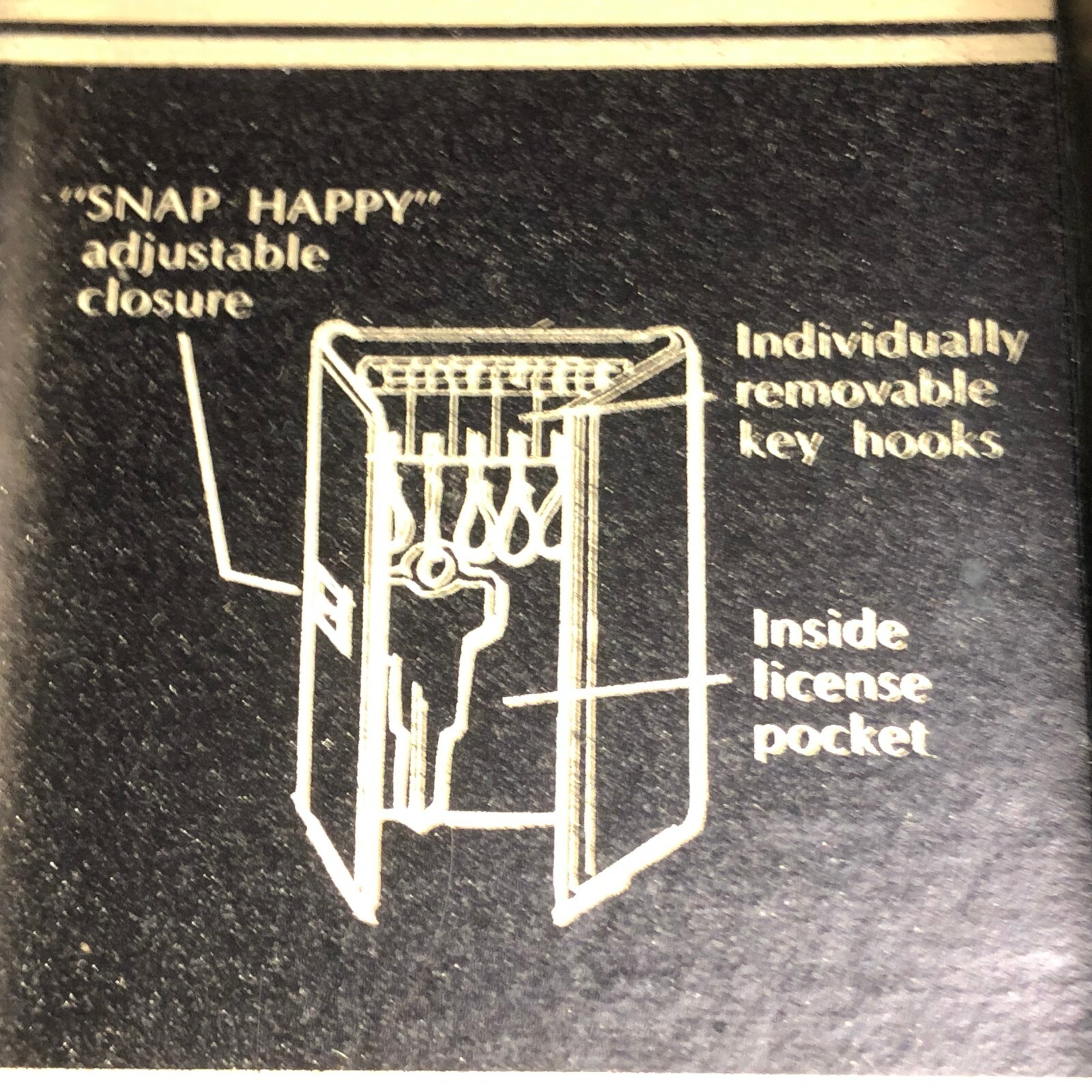 Vintage Amity Flip Lock Key Case Black | eBay