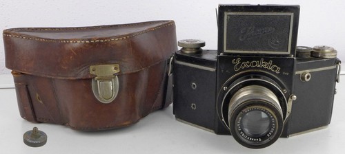 1935 Exakta B VP Vers 4 Black 1922 Zeiss Jena Tessar 7.5cm f3.5 vtg 127 ...