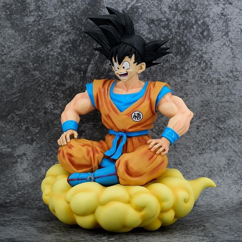 Large Anime Dragon Ball Son Goku Sit Nimbus Cloud Statue Figure Gift ...