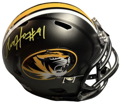 Missouri Tigers Charles Harris Signed Black Mini Helmet JSA Certified ...