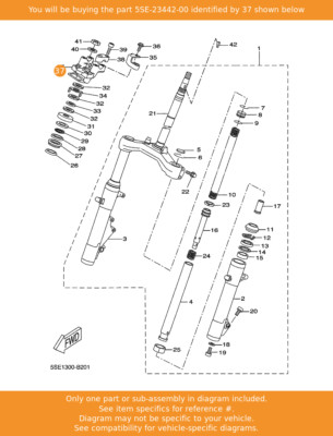 YAMAHA Holder, Handle Lower, 5SE-23442-00 OEM VP300 | eBay UK