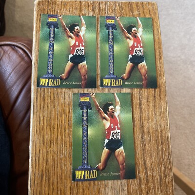 LOT (3) Bruce Jenner 1994 Signature Rookies Tetrad Titans 1/10000 SP ...