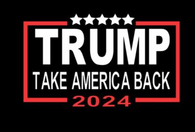 Trump 2024 Decal White Vinyl Bumper Sticker Take America Back Sticker ...