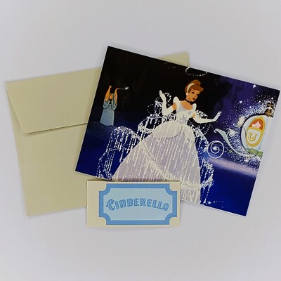 Cinderella Blank Notecard Disney Classics Princess Fairy Godmother ...